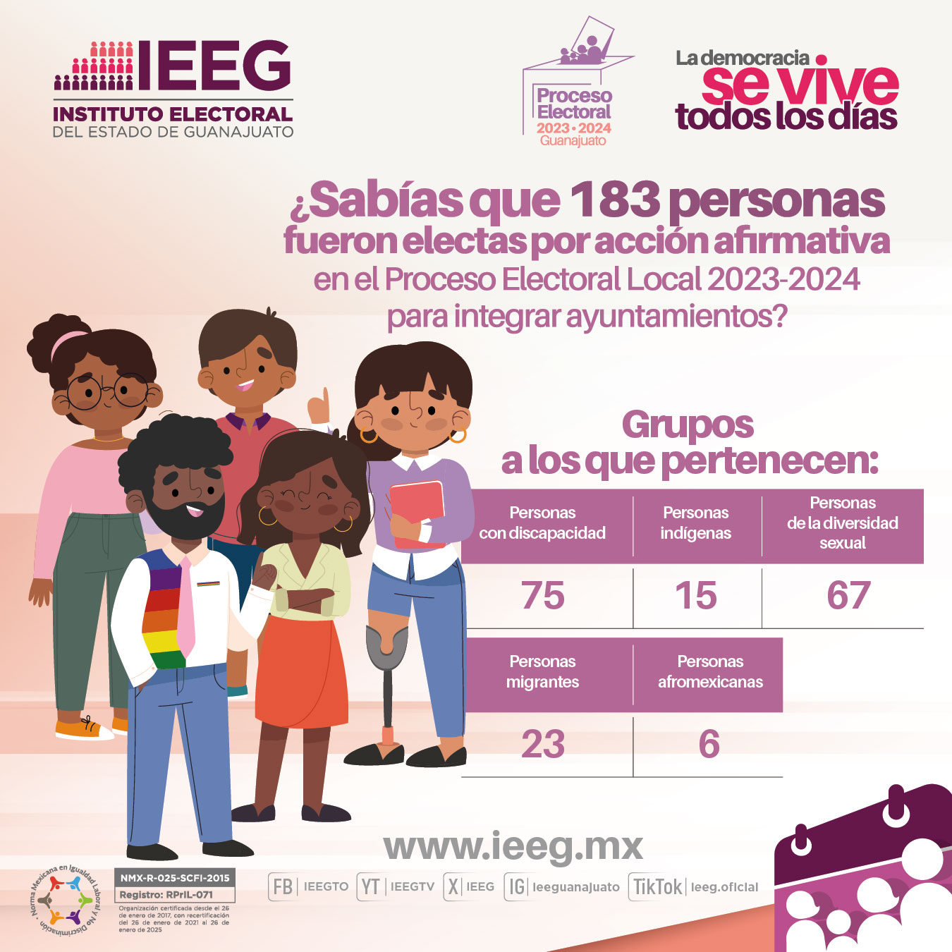 Acciones afirmativas – IEEG